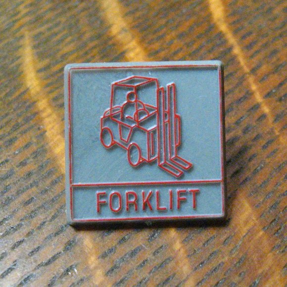 Forklift Driver | Accessories | Forklift Driver Vintage Lapel Pin ...